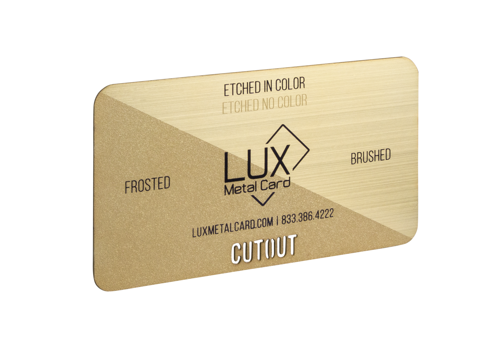 Gold Metal Business Cards - Lux Metal Card
