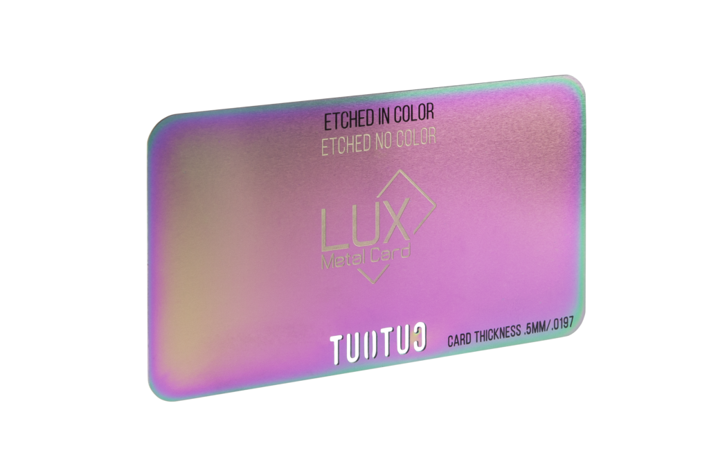Iridescent Metal Membership Cards - Lux Metal Card